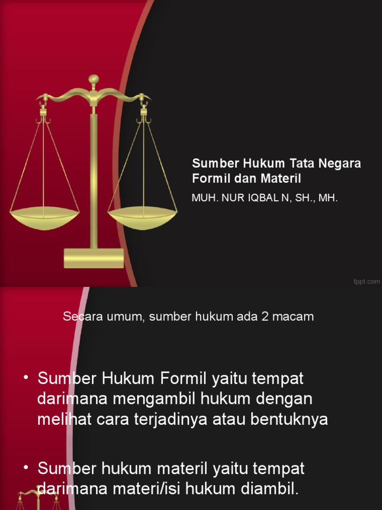 Sumber Hukum Formir Dan Materil | PDF