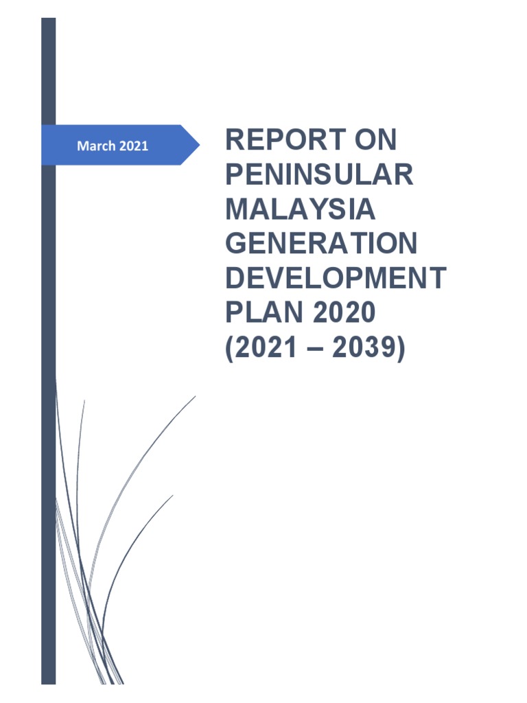 Report On Peninsular Malaysia Generation Development PLAN 2020 (2021 ...