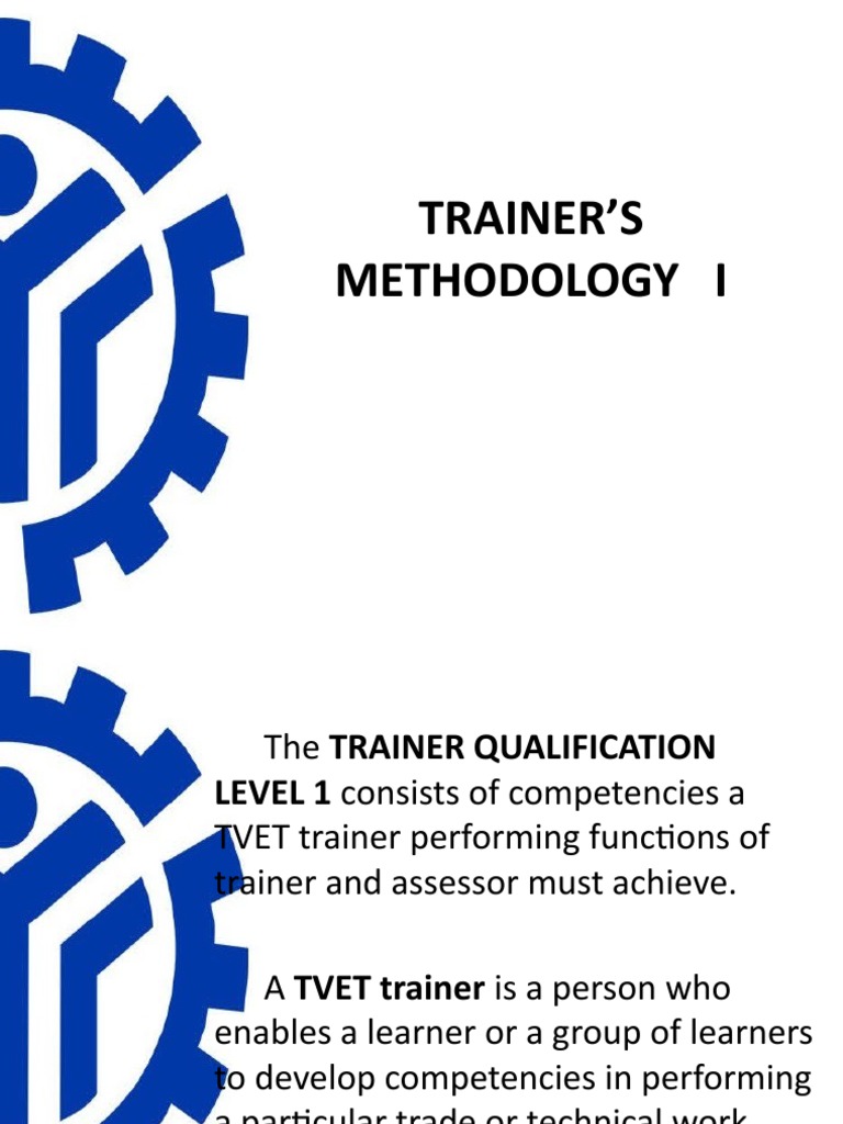 Trainer's Methodology | PDF | Personal Trainer | Vocational Education