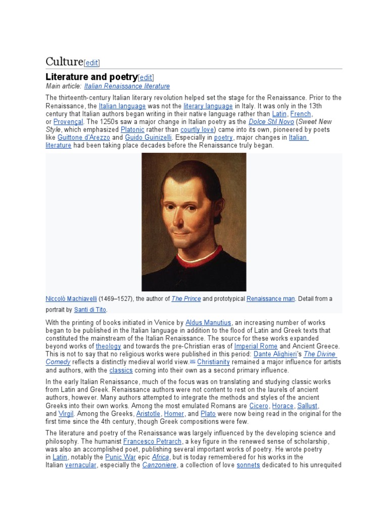 Culture Italian Time | PDF | Italian Renaissance | Science