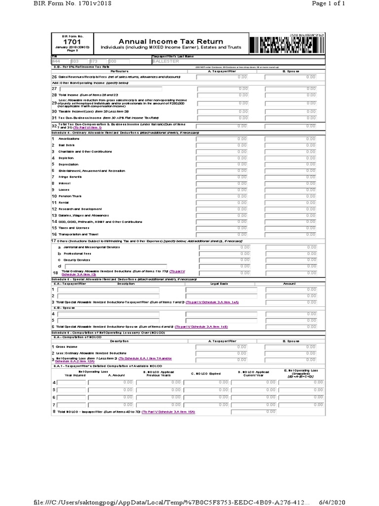 Sample ITR Page 3 | PDF | Tax Deduction | Income Tax