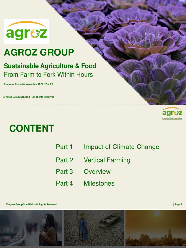 AGROZ Profile | PDF | Agriculture | Foods