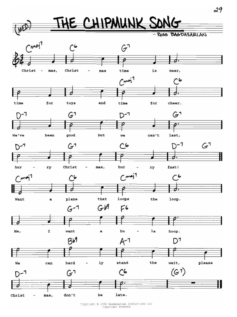 The Chipmunk Song | PDF