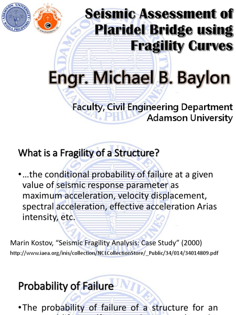 Engr. Michael B. Baylon: Faculty, Civil Engineering Department Adamson ...