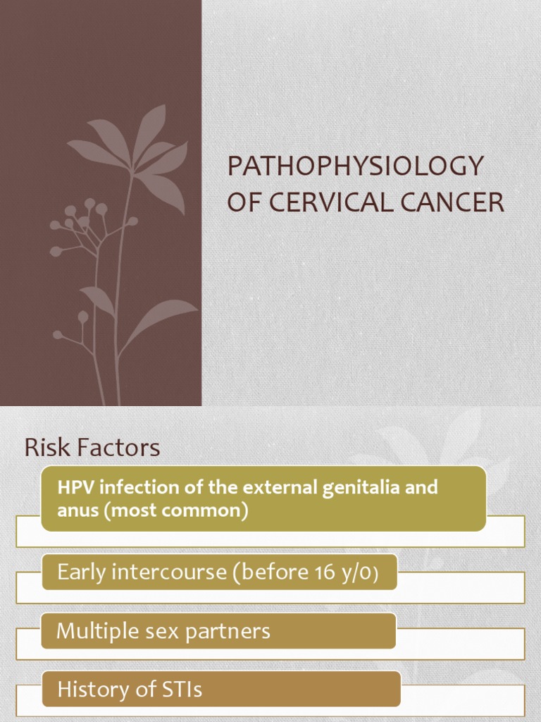 Cervical Cancer Pathophysiology & Risks | PDF