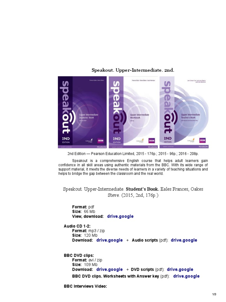 Speakout. Upper-Intermediate. 2nd | Download Free PDF | Behavior Modification | Learning