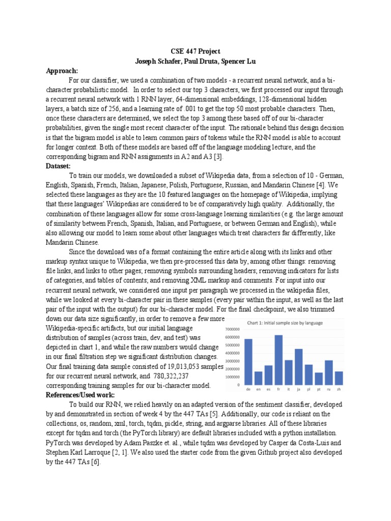 NLP Final Report | PDF | Artificial Neural Network | Cybernetics