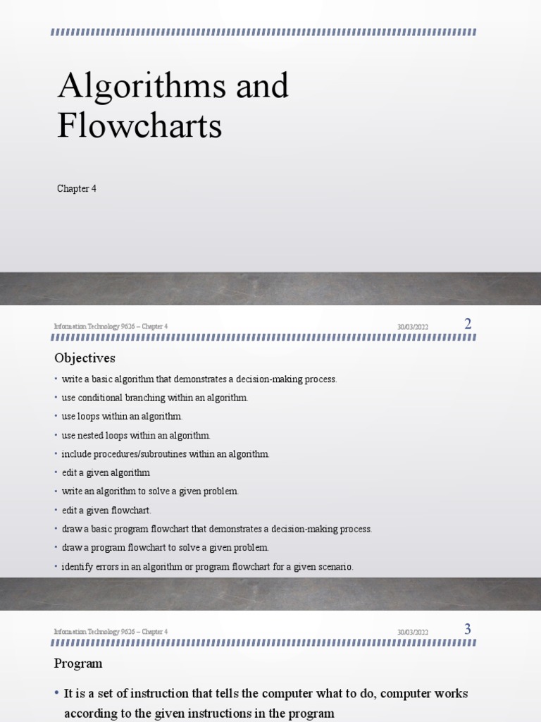Algorithms and Flowcharts | PDF | Algorithms | Computer Programming Algorithms and Flowcharts | PDF | Algorithms | Computer Programming