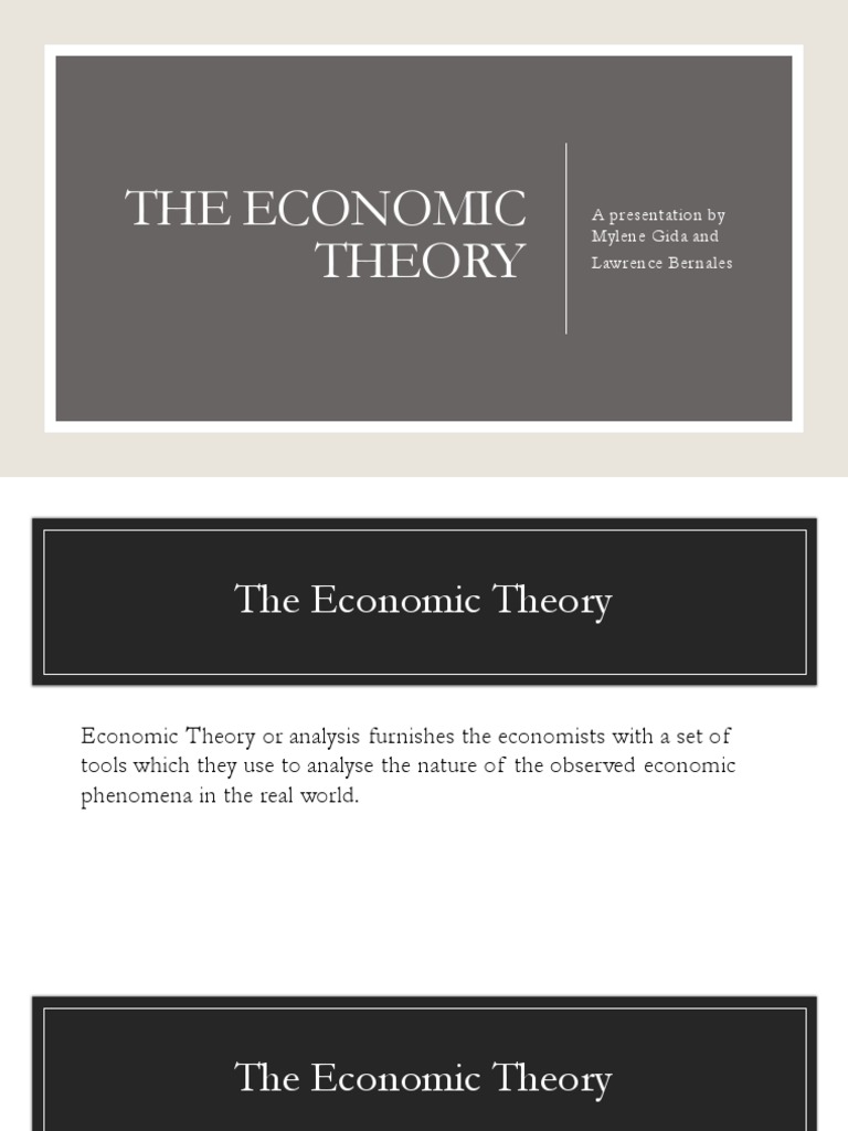 Overview of Economic Theory Concepts | PDF | Economics | Theory