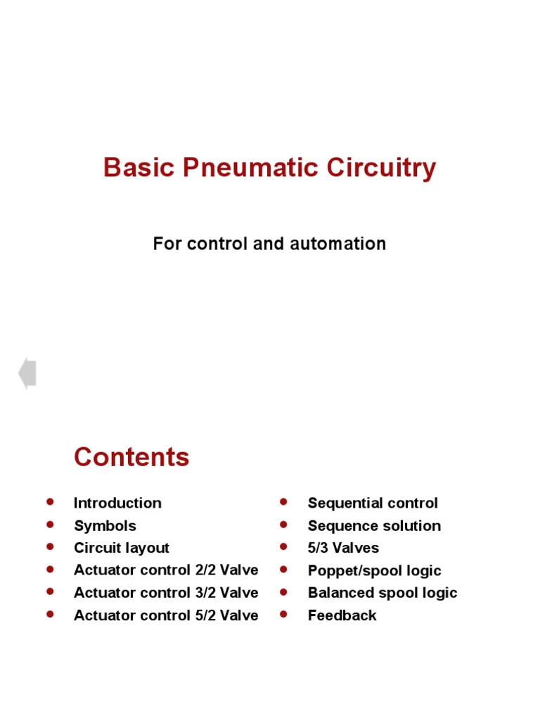 Design of Pneumatic Circuits | PDF | Valve | Piston