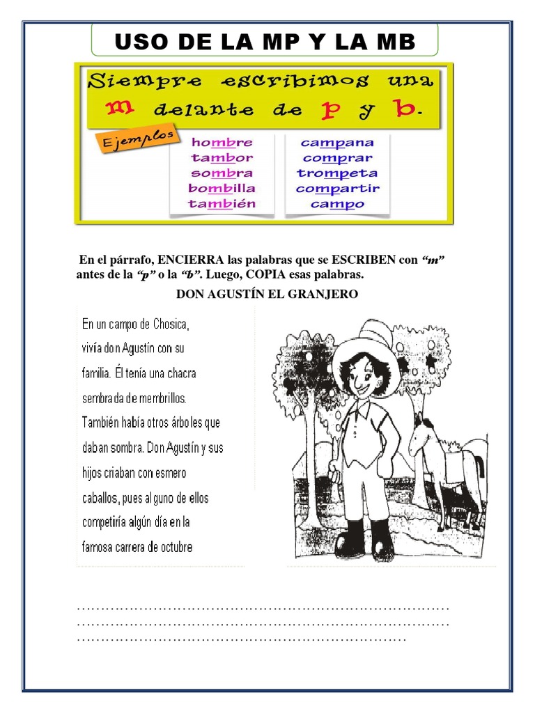 Actividades de MP y MB para Primaria | PDF