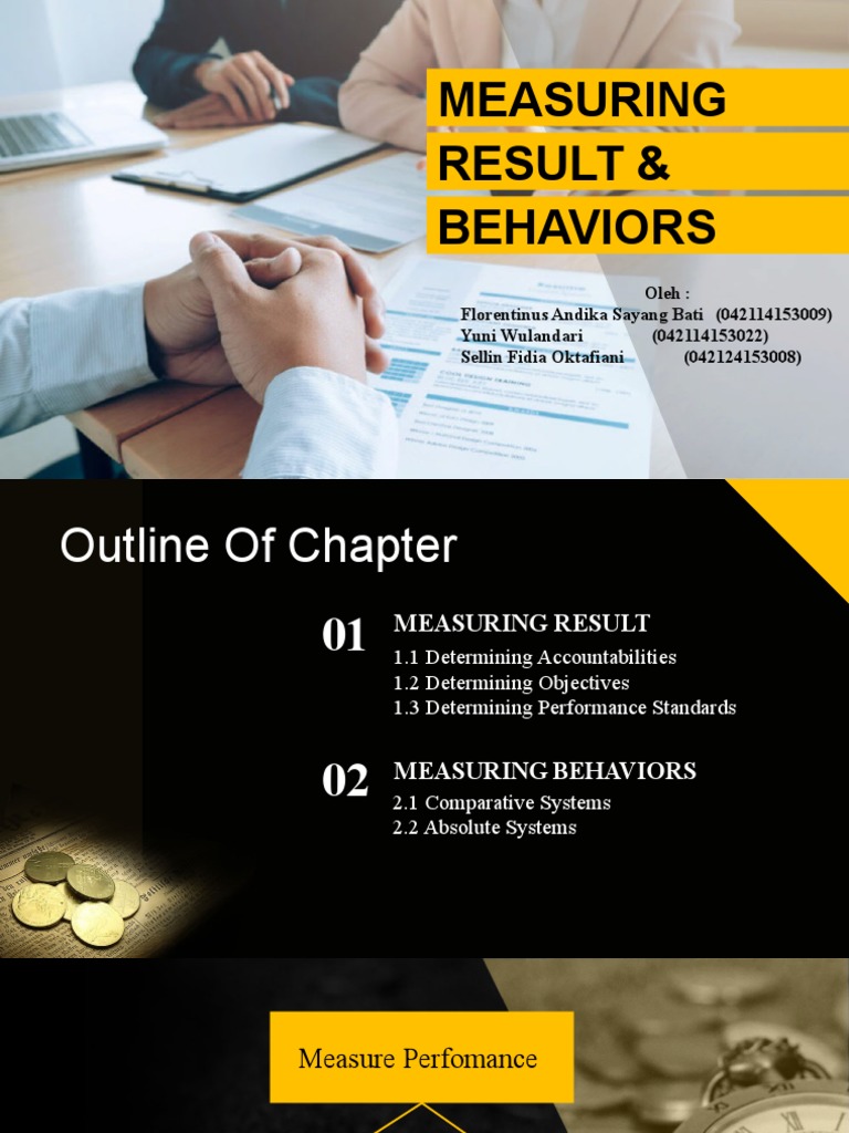 Measuring Result & Behaviors | PDF