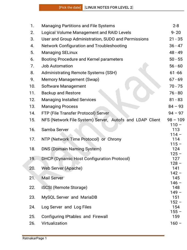 Linux Level 2 Administration Guide | PDF