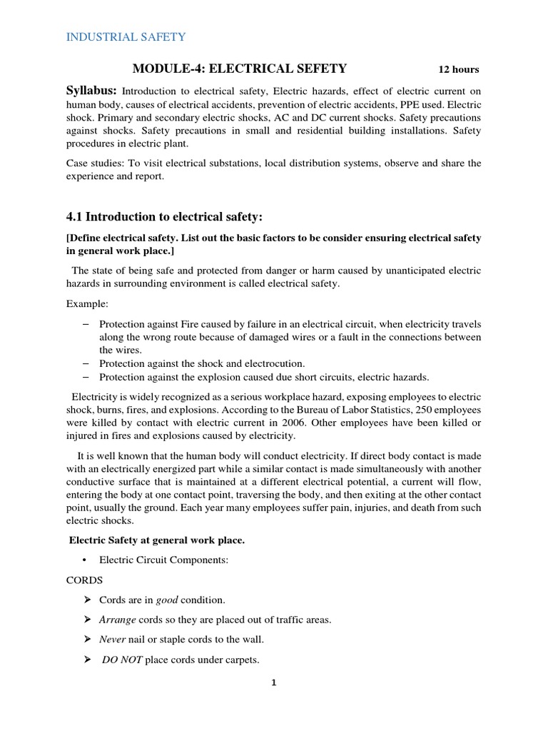 Industrial Sefety Module 4 & 5 | PDF | Personal Protective Equipment ...