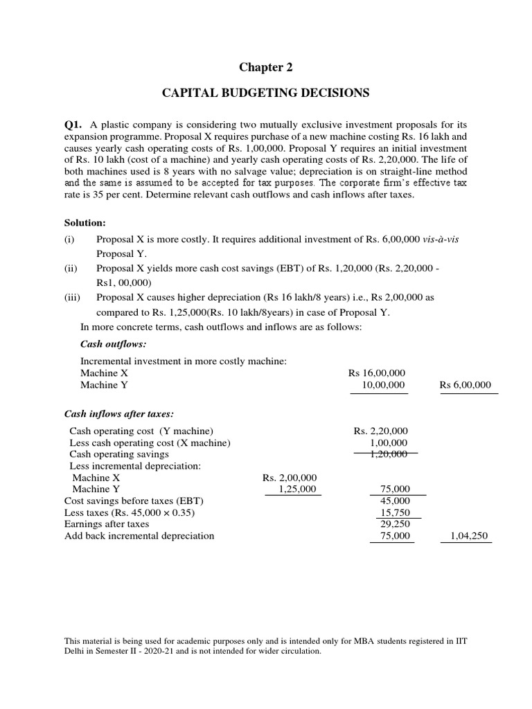 Chapter 2 - Solved Problems | PDF | Depreciation | Net Present Value