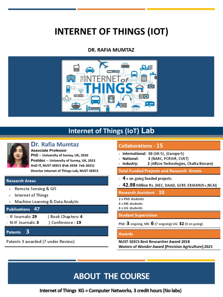 Internet of Things (Iot) : Dr. Rafia Mumtaz | PDF | Internet Of Things ...