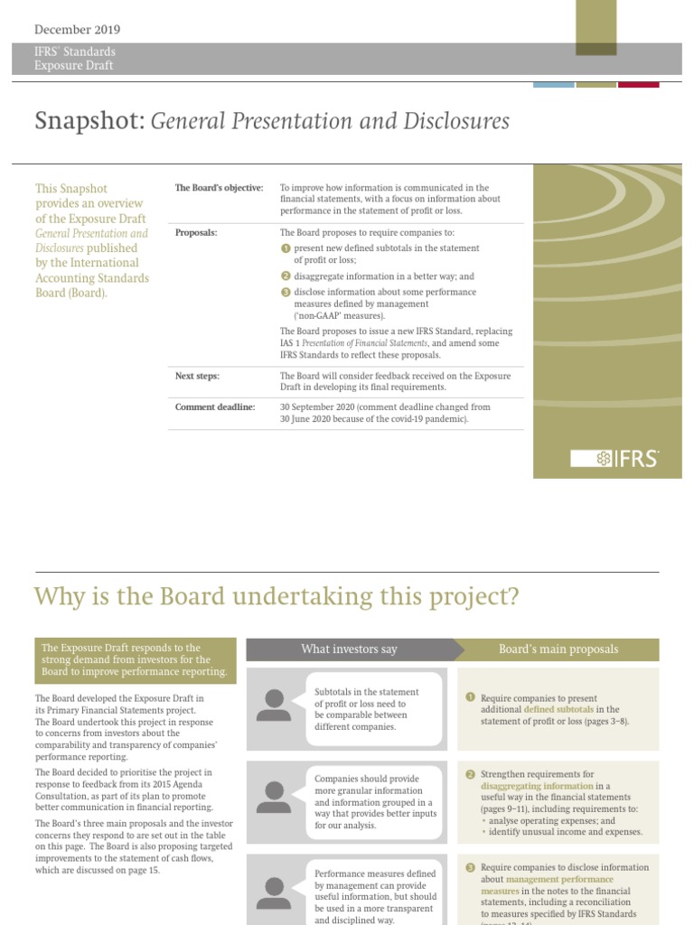 Snapshot Ed General Presentation Disclosures | PDF | Expense ...