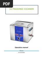 User Manual: Ultrasonic Cleaner | PDF | Electrical Connector | Ultrasound