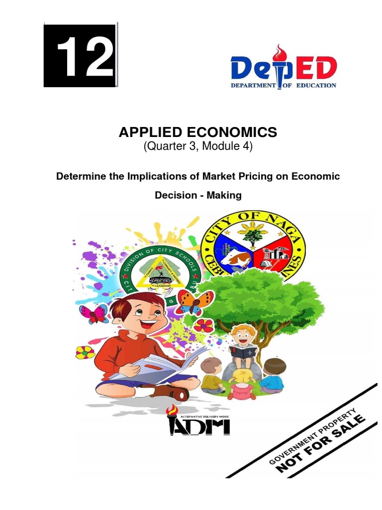APPLIED ECONOMICS Quater 3 Module 4 Edited | PDF | Demand | Supply ...