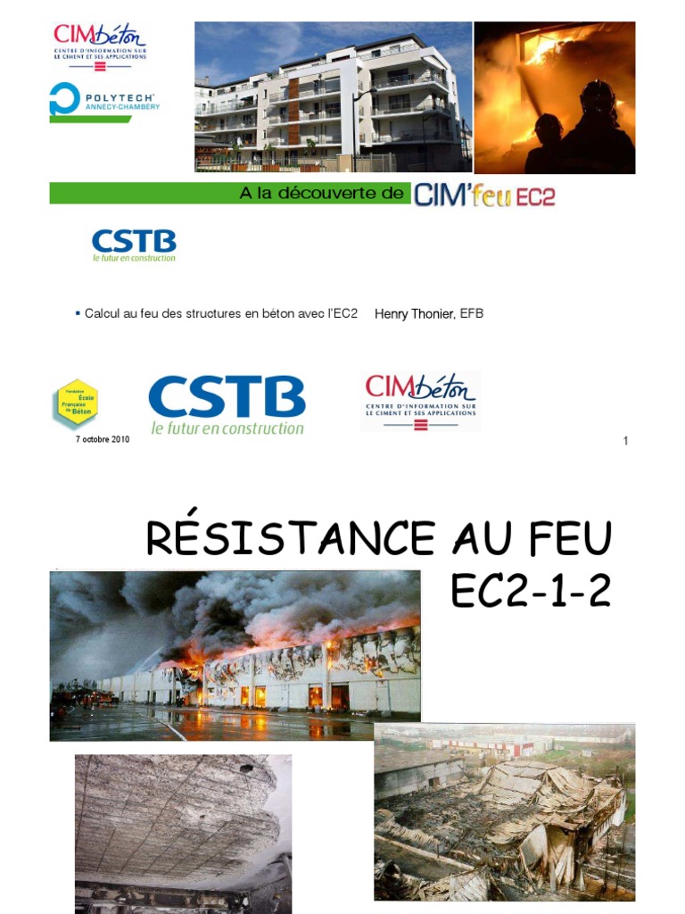Cimfeu Calcul Feu Structure Beton | PDF | Béton armé | Béton