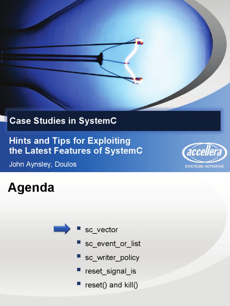 Accellera-SystemC-Tutorial-2014 - Case Study | PDF | System On A Chip | Electronics