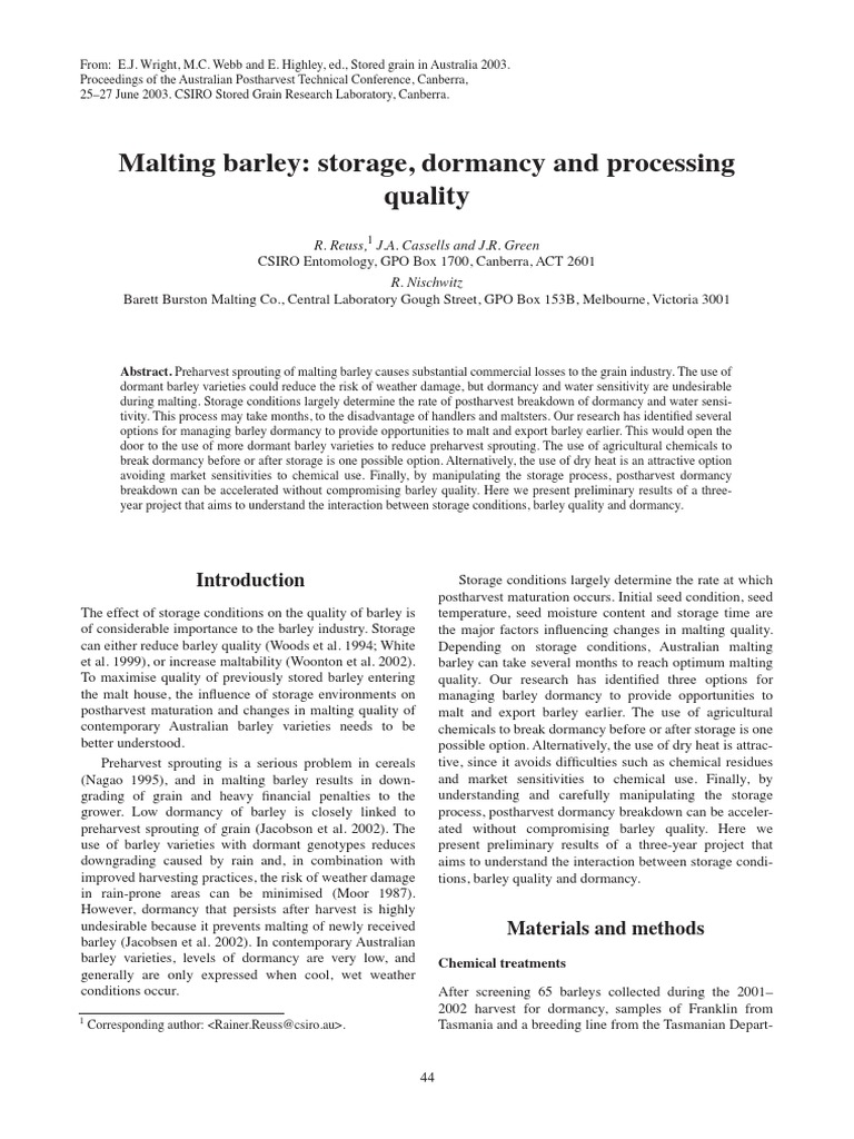 MT Report Journal19 | PDF | Germination | Seed