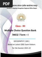 Class 12 Geography Map Work Guide | PDF