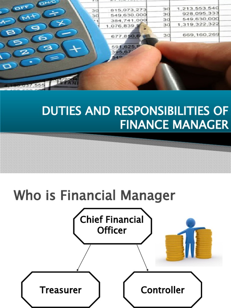Finance Manager Duties and Responsibilities | PDF | Finance & Money ...