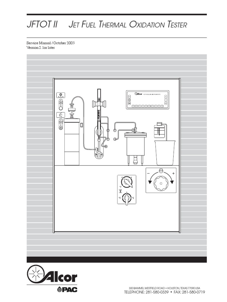 Jftot II Service Revc | PDF | Screw | Pressure Measurement