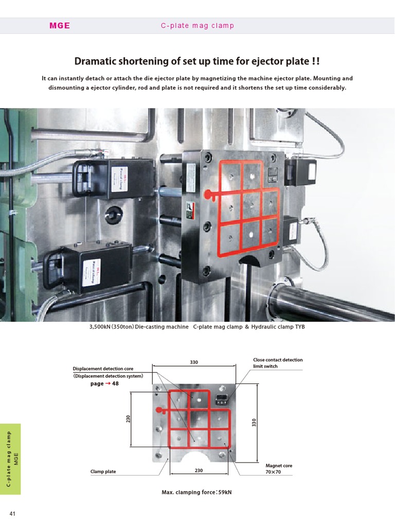 Dramatic Shortening of Set Up Time For Ejector Plate : C - Plate Mag ...