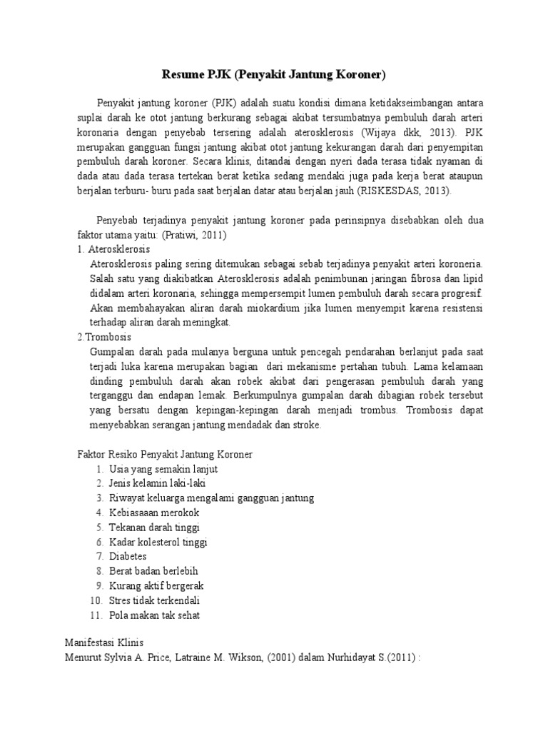 Resume PJK FIX | PDF | Sains & Matematika