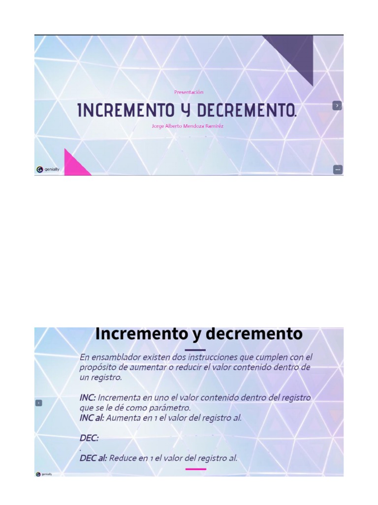 2.7.-Incremento y Decremento | PDF