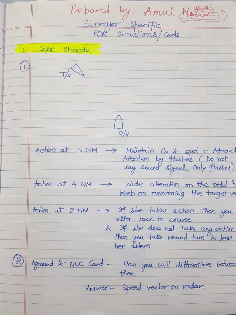 Surveyor Specific ROR Situations - AMUL MOHIN | PDF