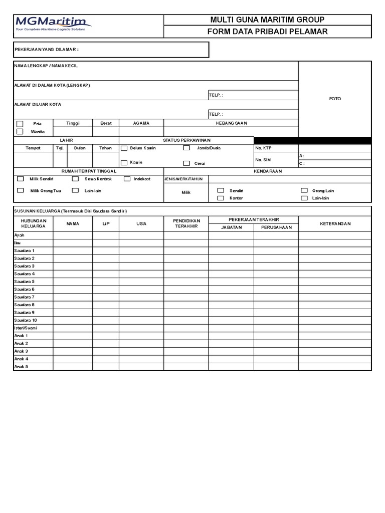 1528298724-Form Data Pendaftaran Via Website | PDF