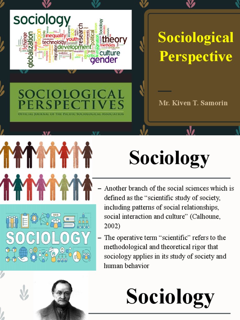 Lesson 3 Sociological Perspective | PDF | Sociology | Institution