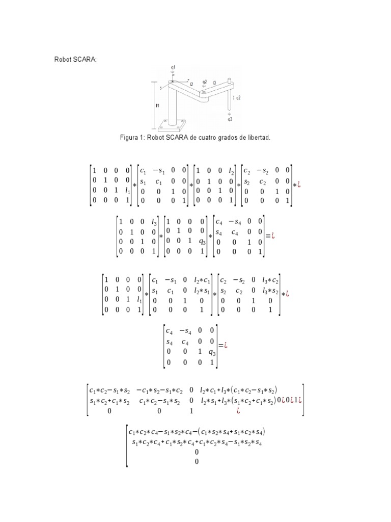 Robot SCARA | PDF | Mecánica | Geometria clasica