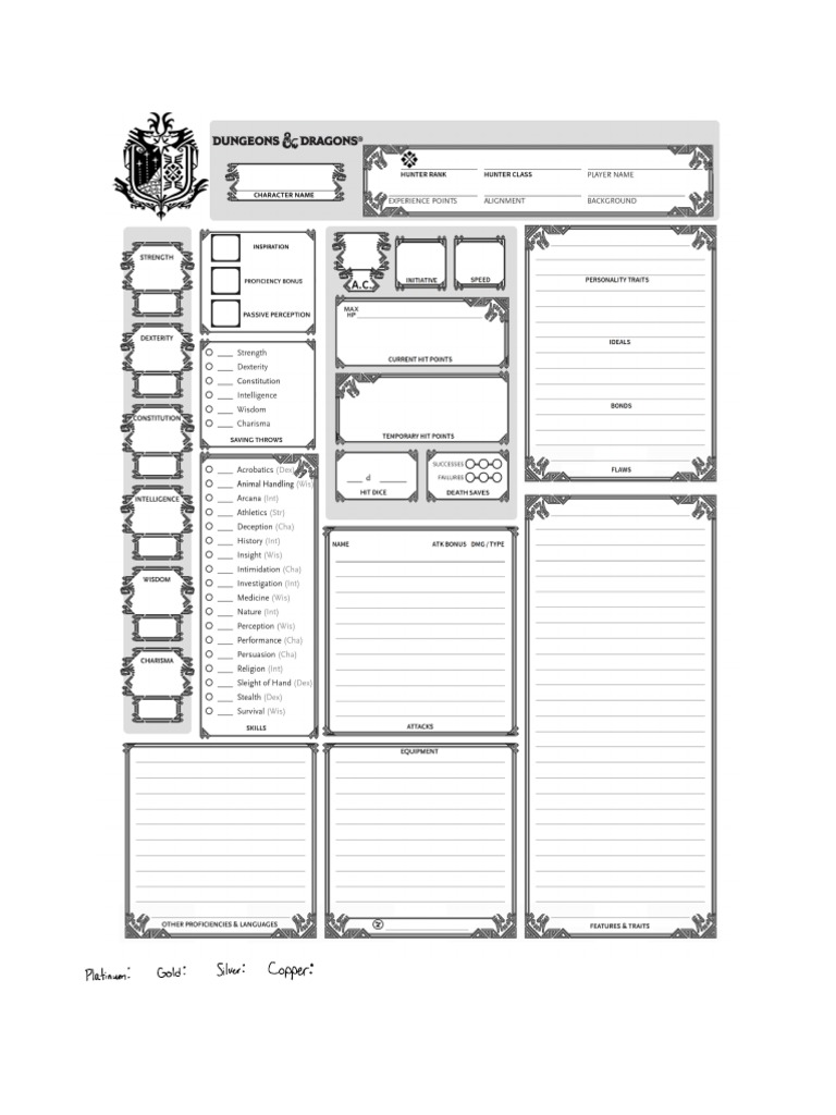 DND Character Sheet | PDF