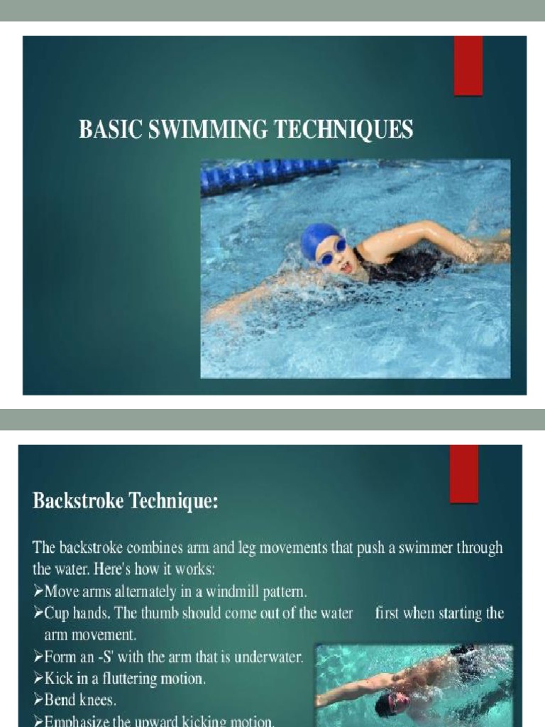 Basic Swimming Techniques | PDF