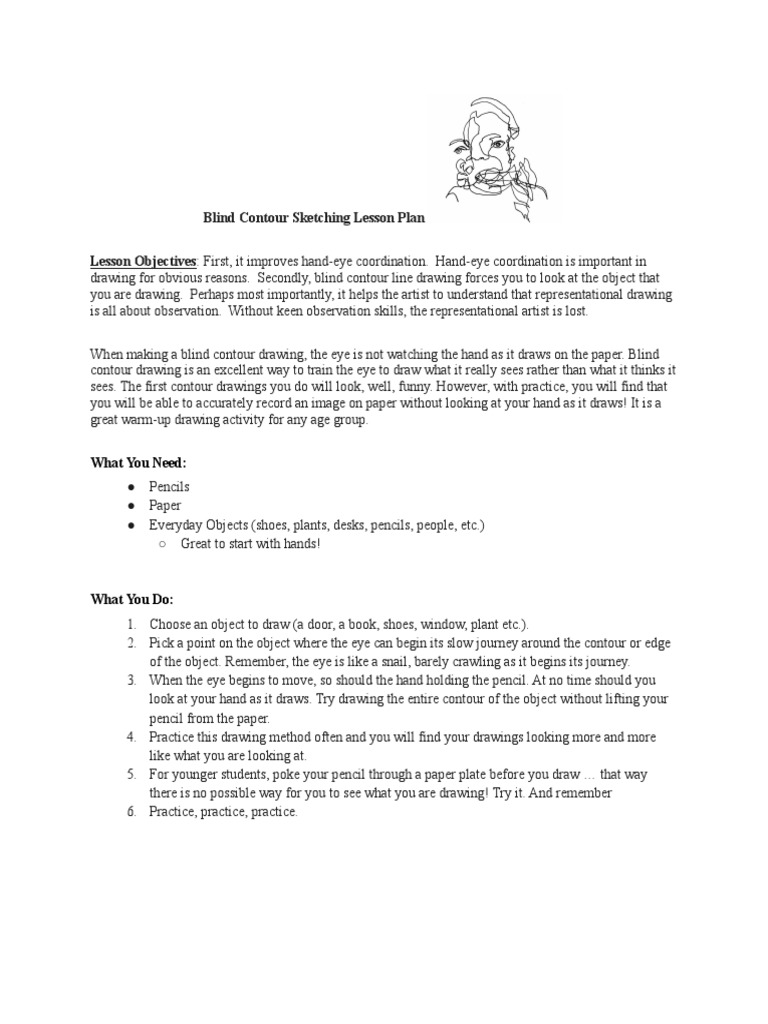 Blind Contour Sketching | PDF | Career & Growth