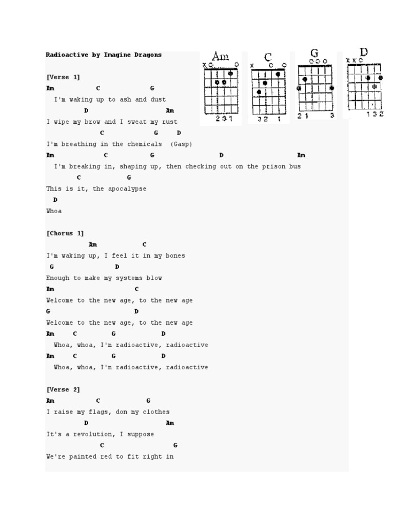 Radioactive by Imagine Dragons | PDF | Song Structure