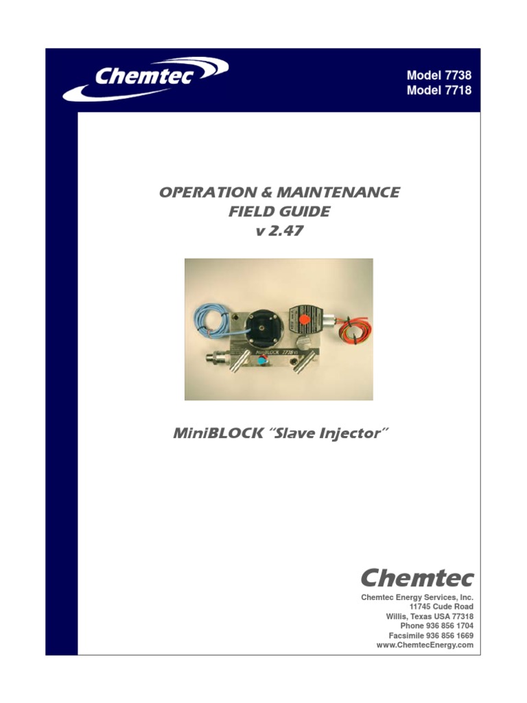 Chemtec MiniBLOCK Guide | PDF | Fuel Injection | Valve