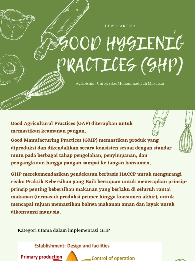 Good Hygienic Practices (GHP) | PDF