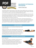 Williams Flexion Exercises | PDF | Low Back Pain | Back Pain