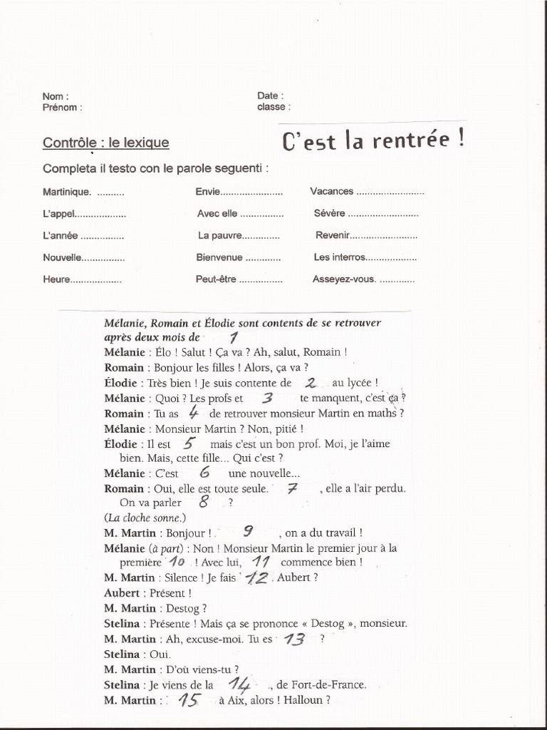 C&#039;est La Rentree | PDF