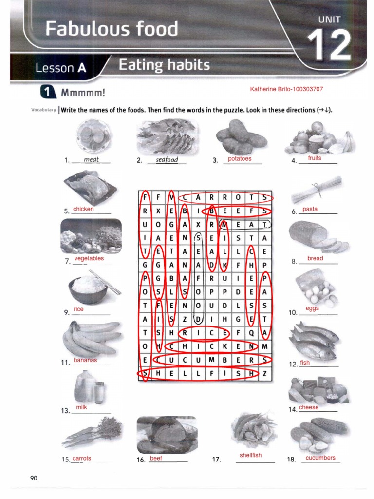 Workbook Unit 10 | PDF | Lunch | Fast Food