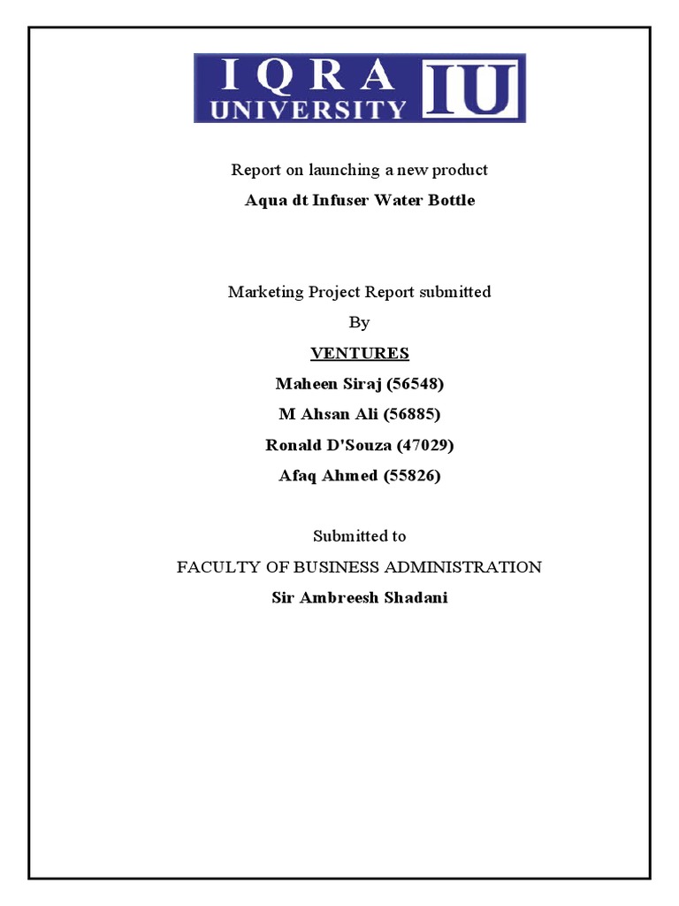 Marketing Project Report | Download Free PDF | Market Segmentation ...