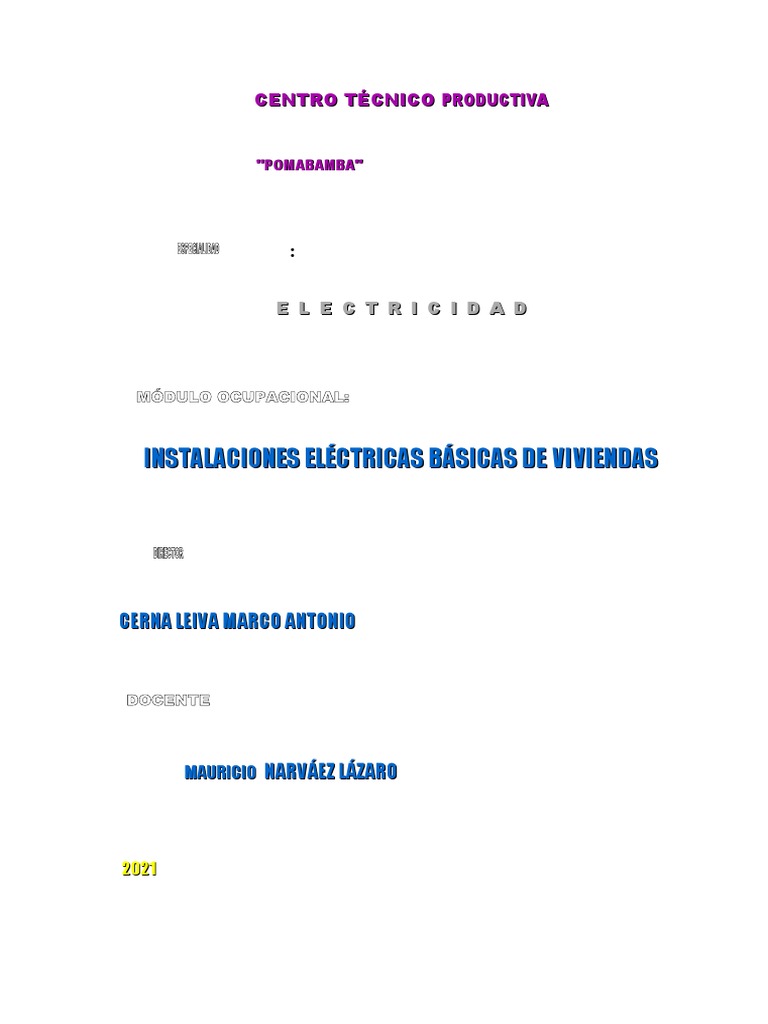 I Modulo Electricidad | PDF | Encendiendo | Diodo emisor de luz