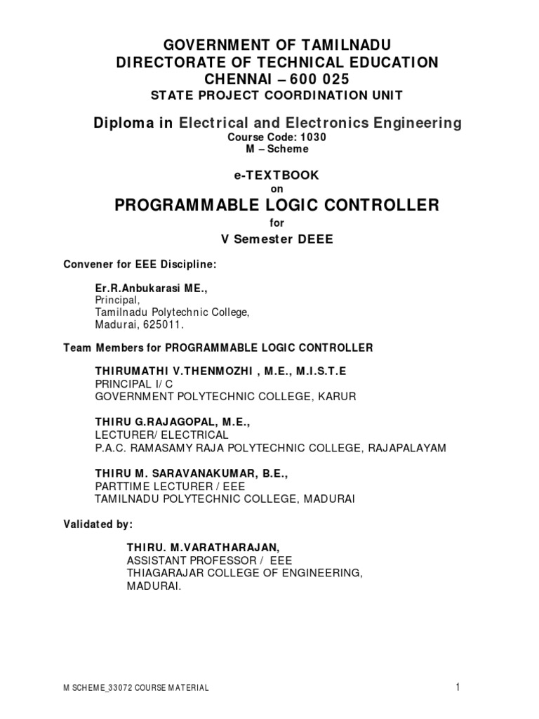 Programmable Logic Controller | PDF | Programmable Logic Controller ...