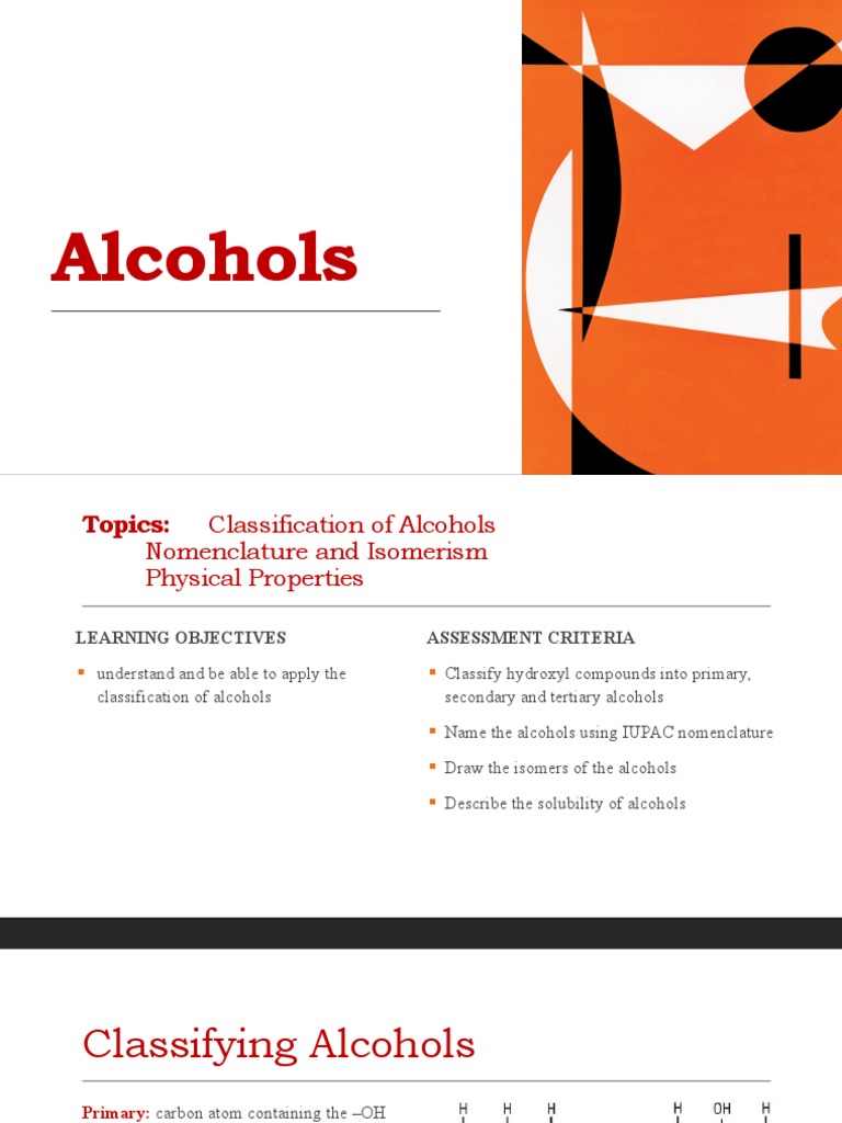 11.3B Alcohols | PDF | Alcohol | Ester