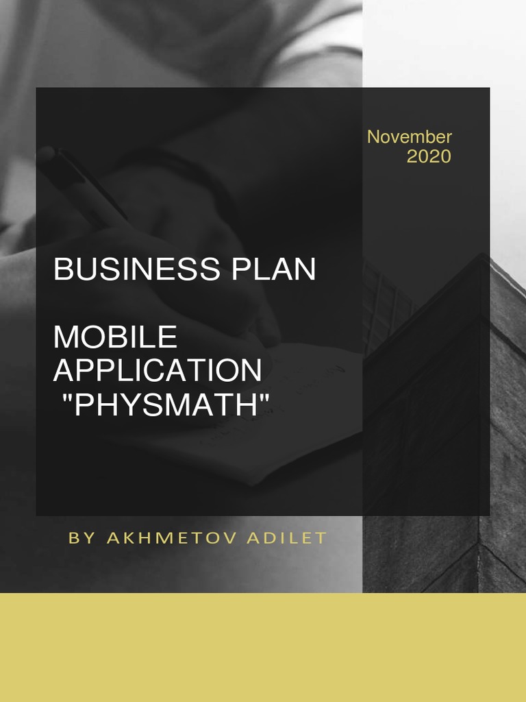 Business Plan Mob App 1 | PDF | Mobile App | Application Software